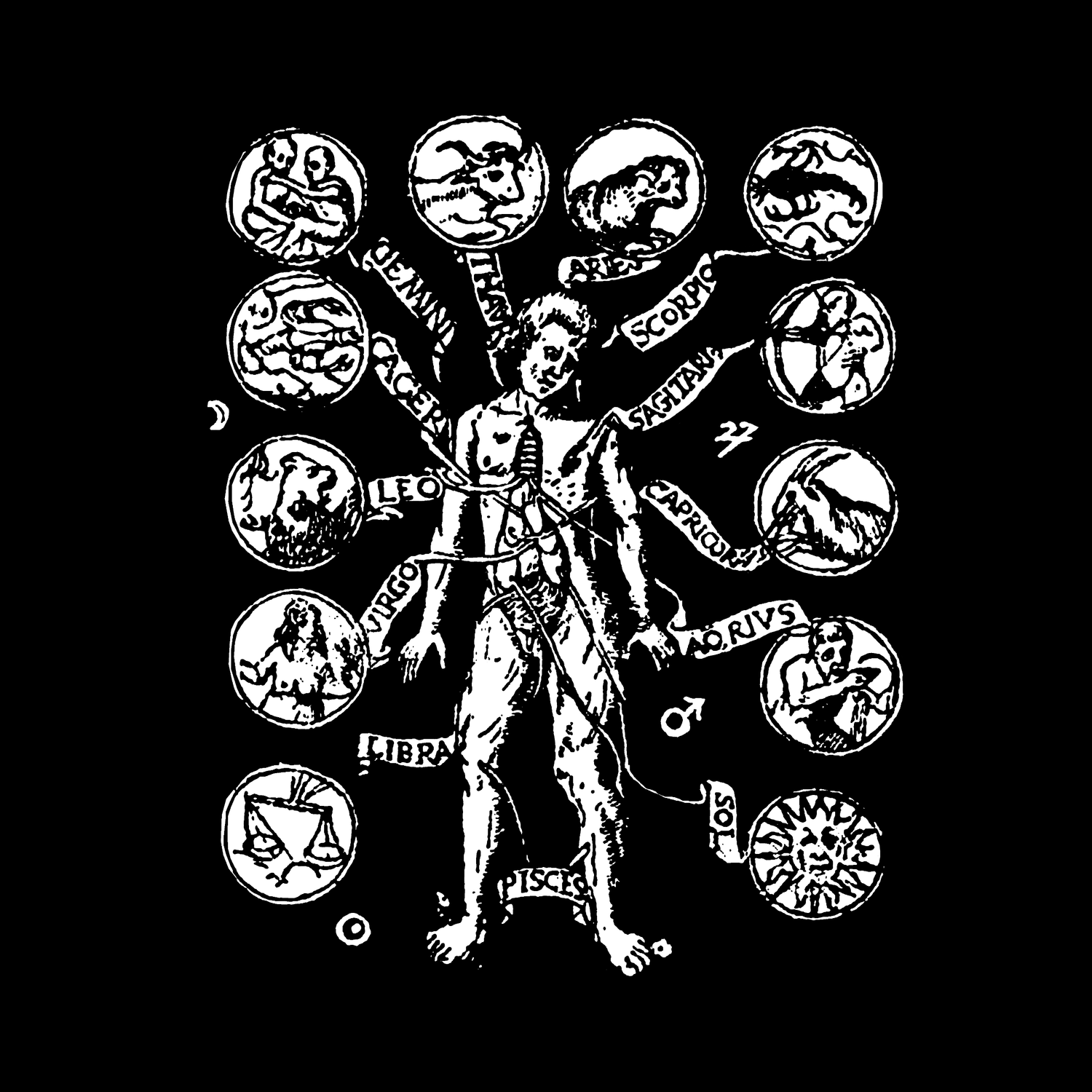 Astrological Anatomy Shirt | Occult Clothing