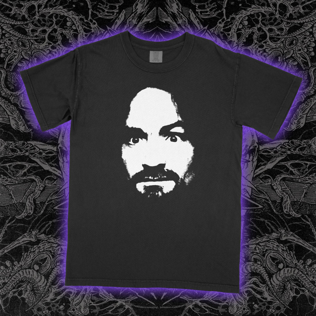 Charles Manson Face Tee | Occult Clothing