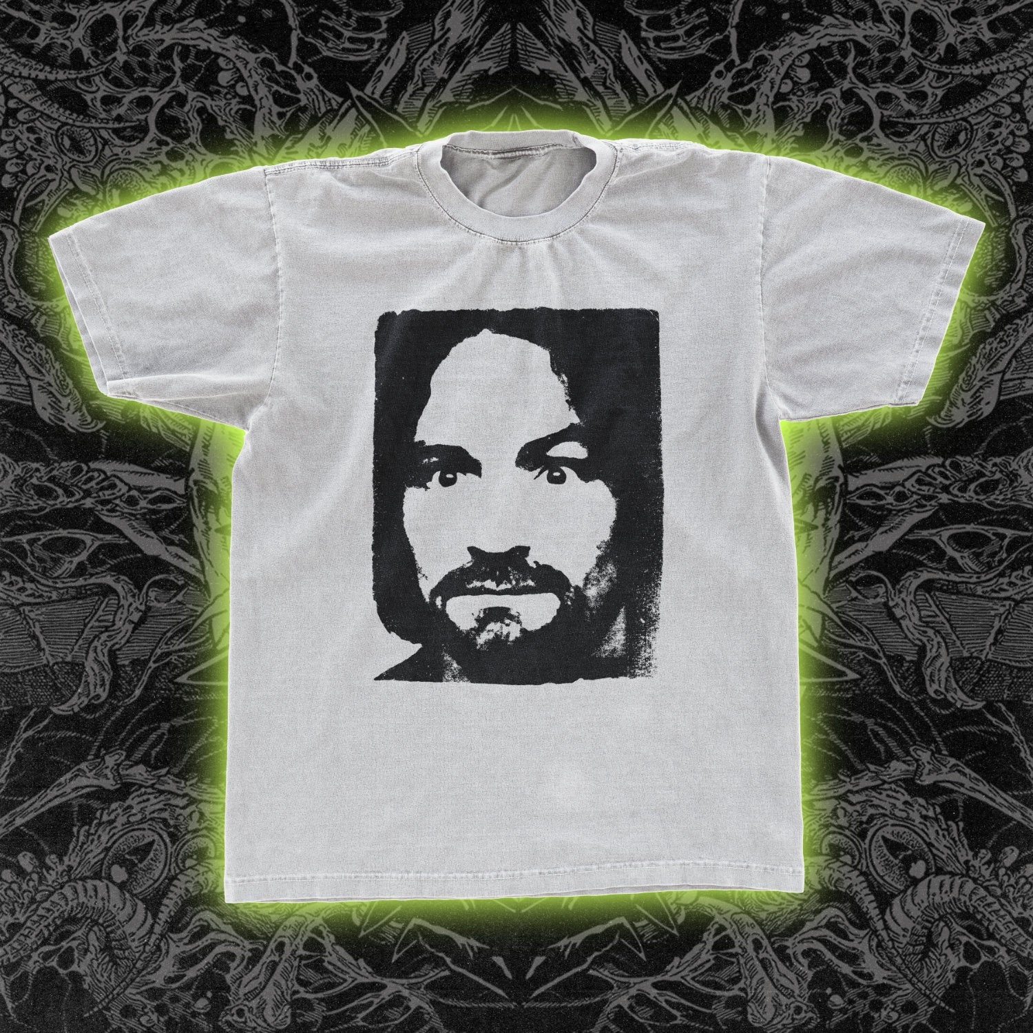 Charles Manson Face Shirt | Occult Clothing