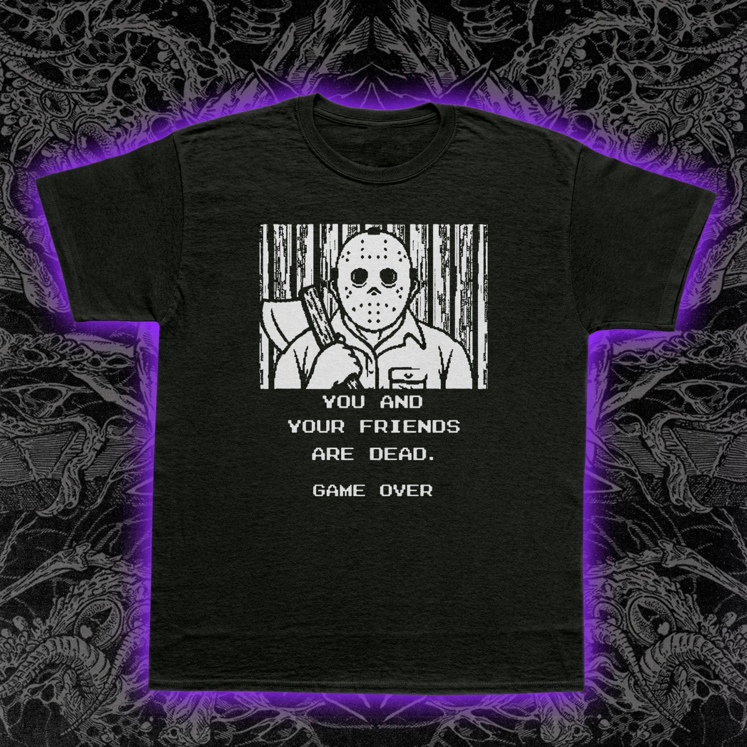 Friday The 13th 8-Bit Slim Fit Tee | Occult Clothing