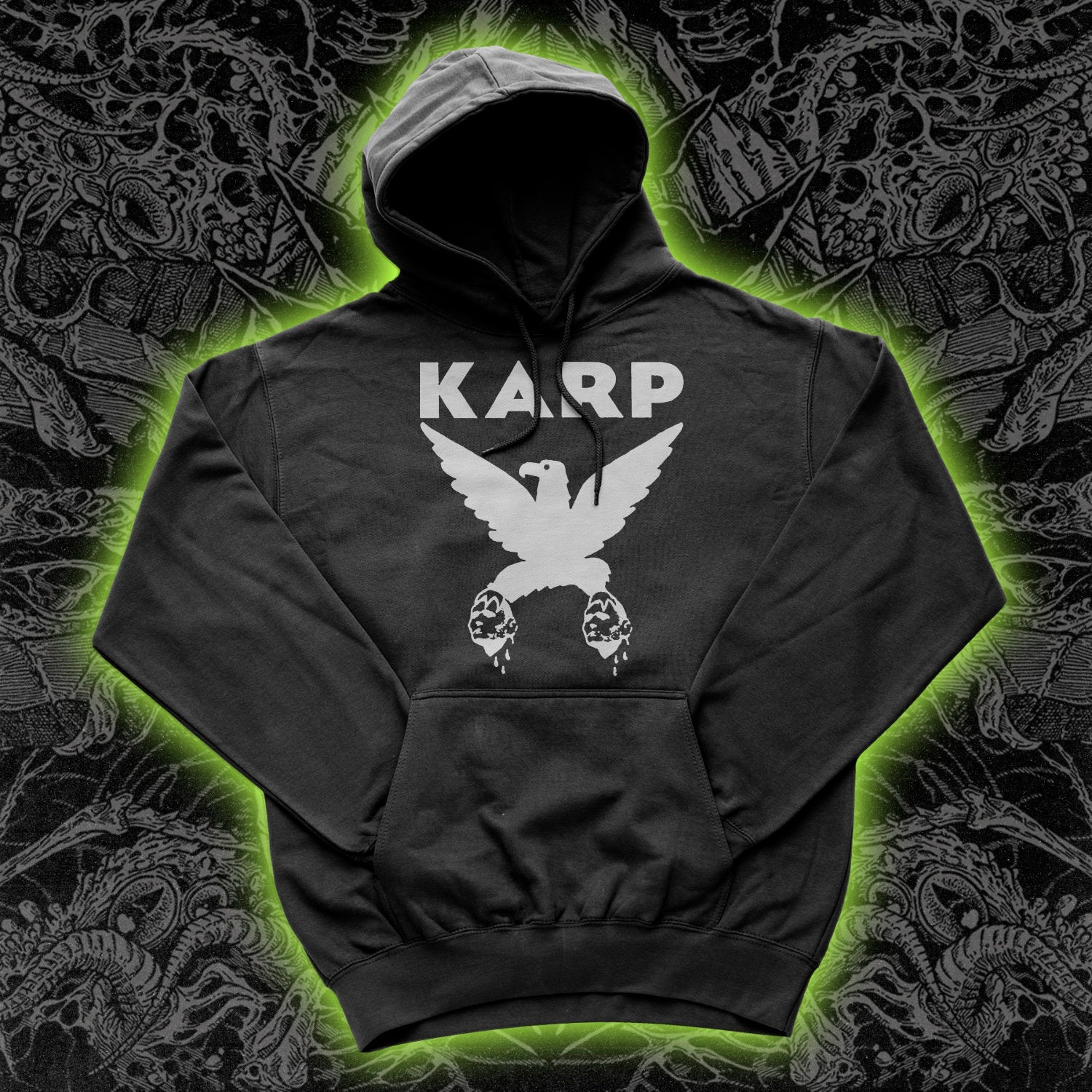 Karp Band For Dark Colors Hoodie | Occult, Cult, and Obscure Clothing ...