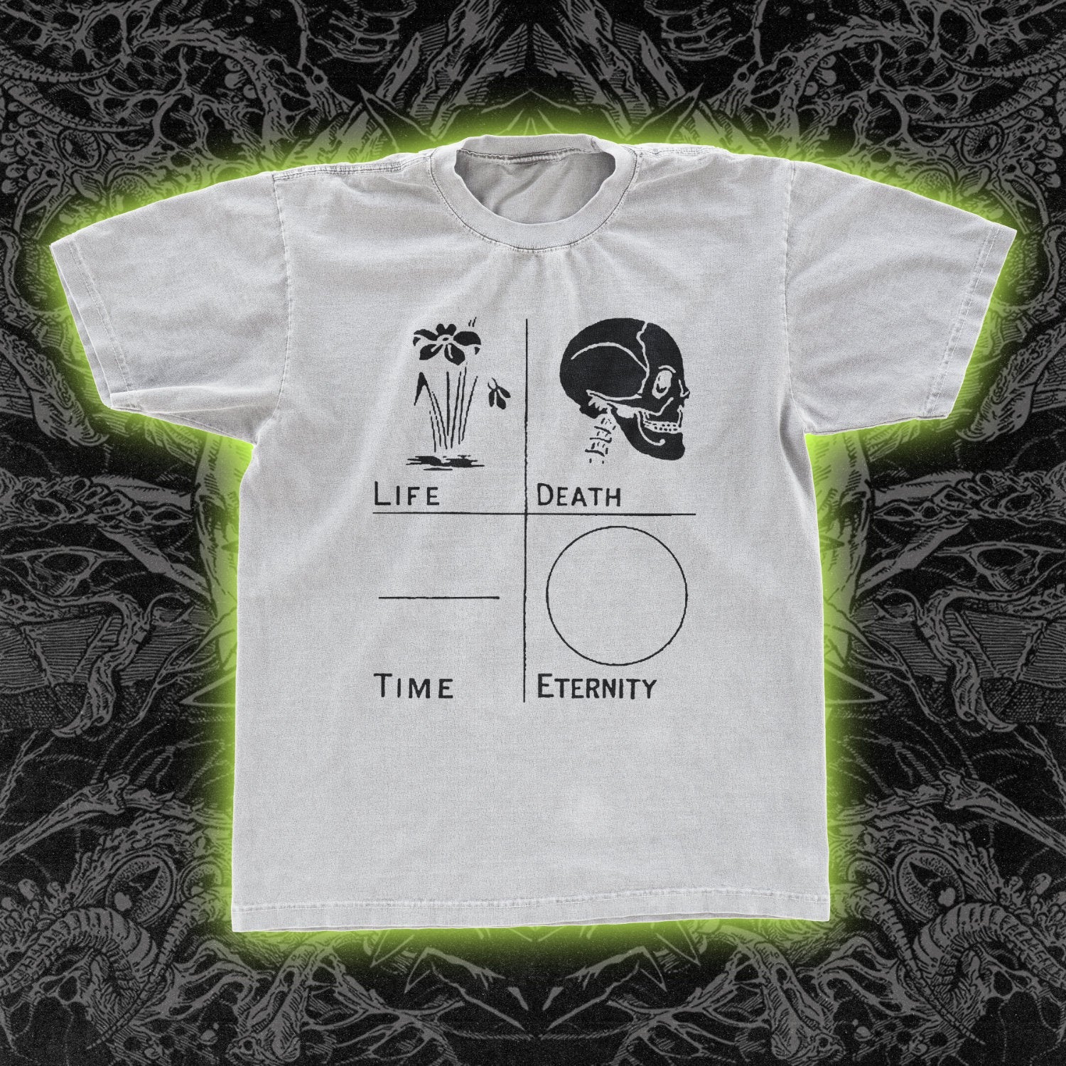 Life Death Time Eternity | Occult & Obscure Clothing | Night Channels