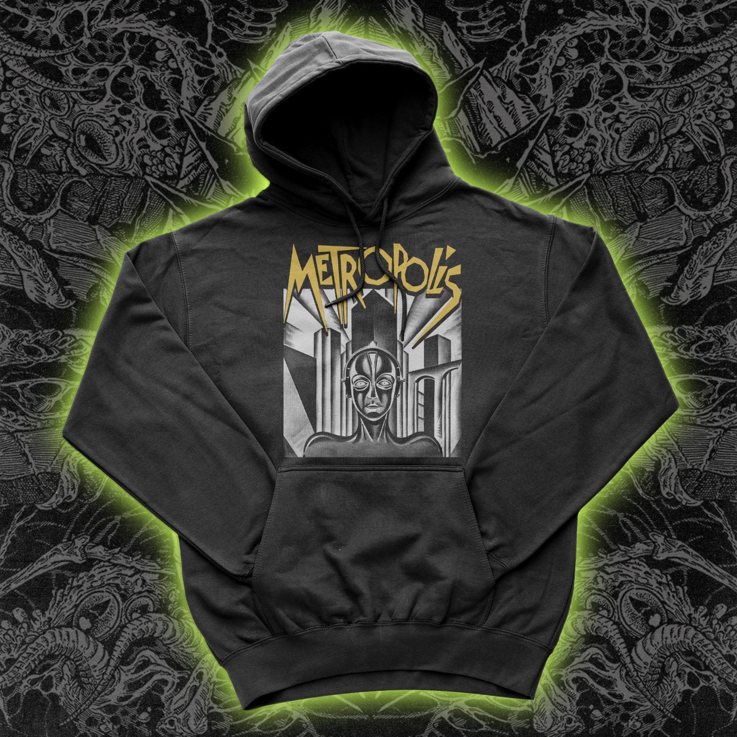 Metropolis For Dark Colors Hoodie | Occult, Cult, and Obscure Clothing ...