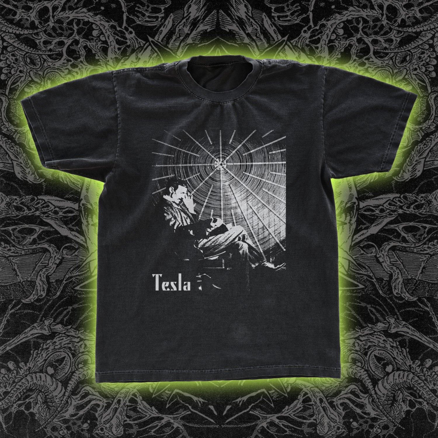 Nikola Tesla Coil | Occult & Obscure Clothing | Night Channels