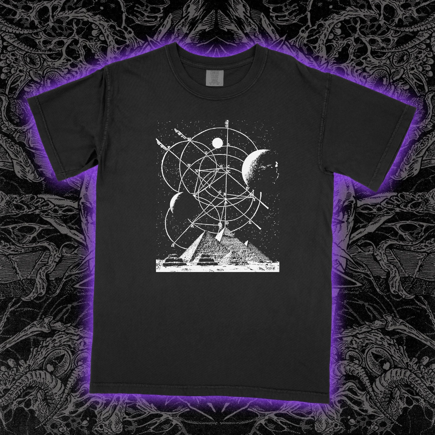 Pyramid Star Map - Heavy Tee