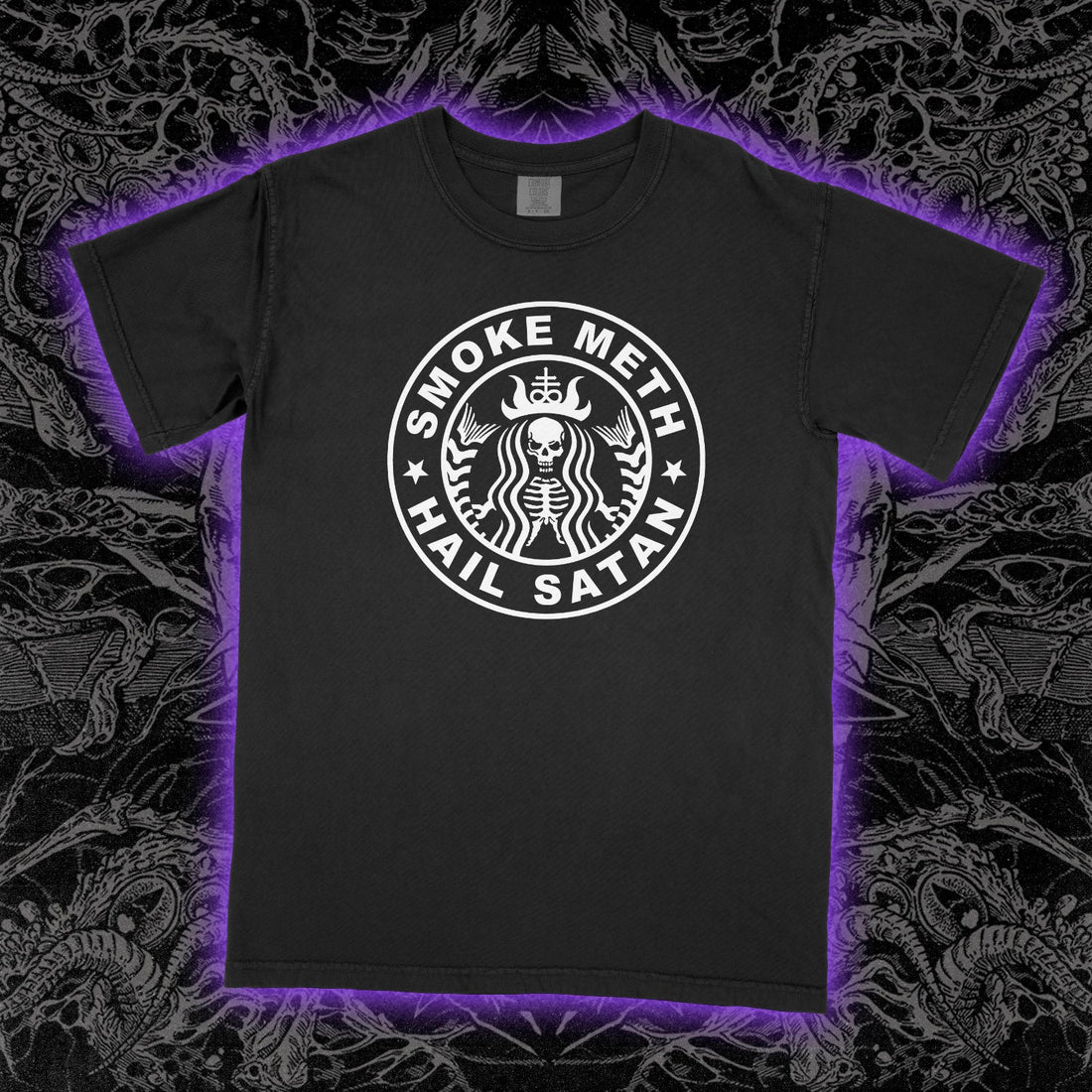 Smoke Meth Hail Satan - Heavy Tee