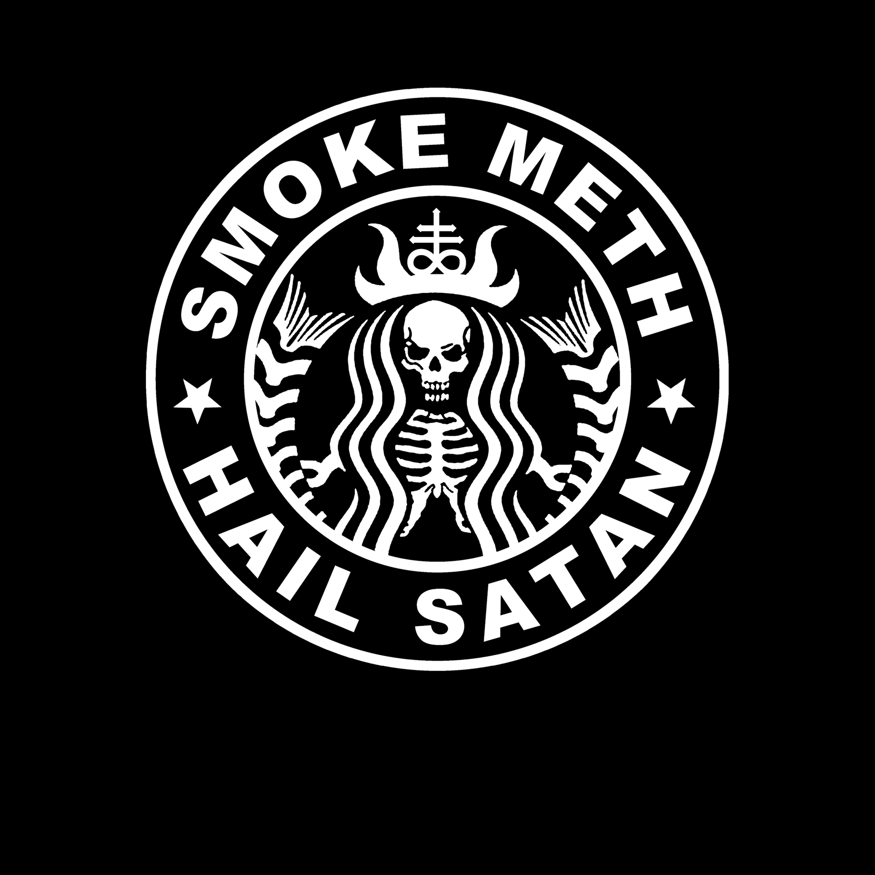 Smoke Meth Hail Satan | Occult & Obscure Clothing | Night Channels