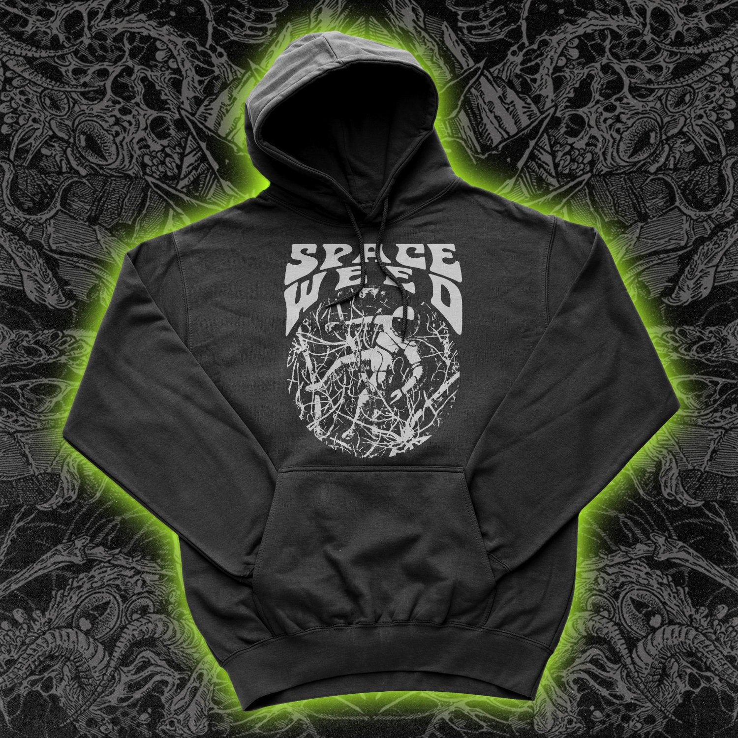 Space Weed Hoodie | Occult, Cult, and Obscure Clothing and Tshirts ...