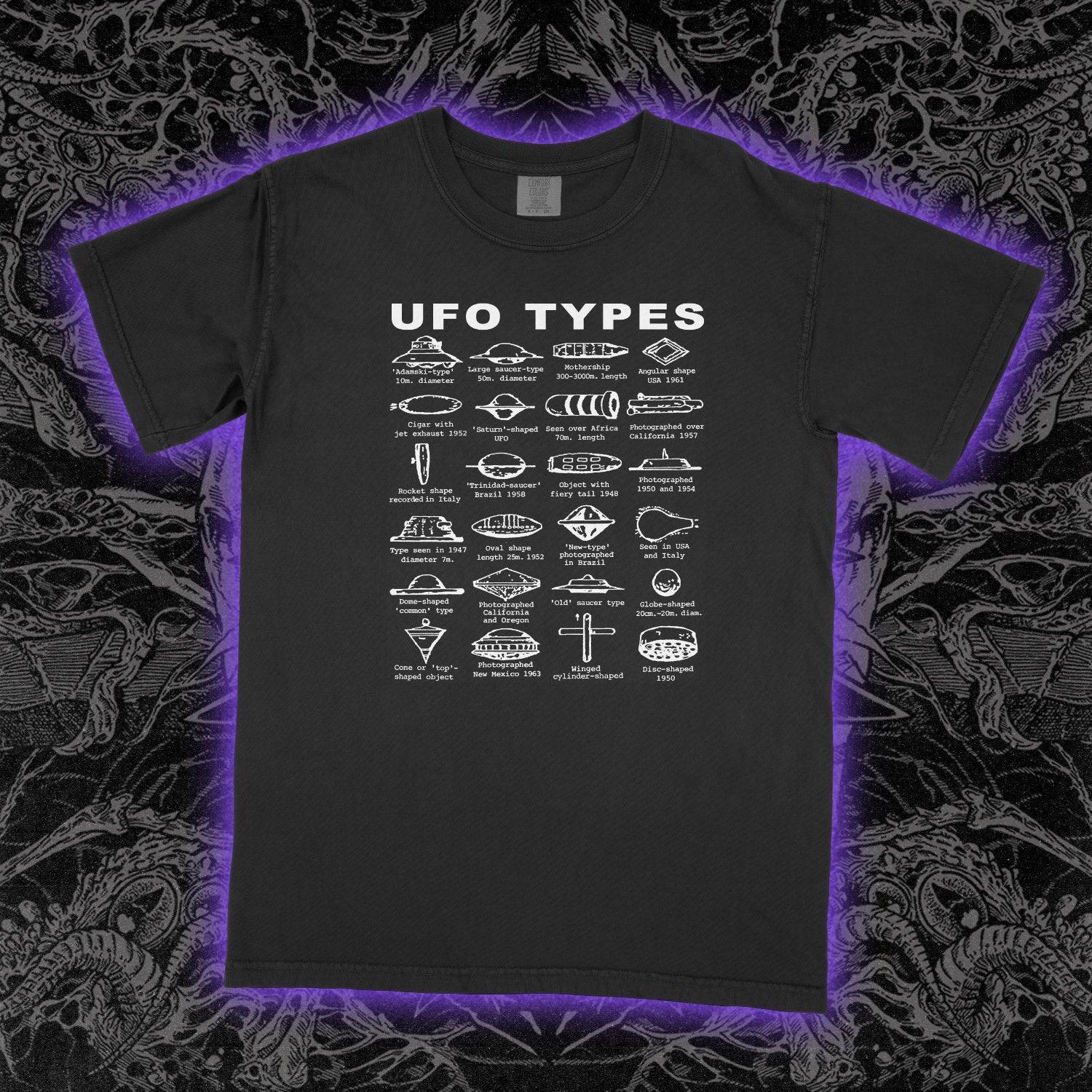 UFO Types Tee | Occult Clothing