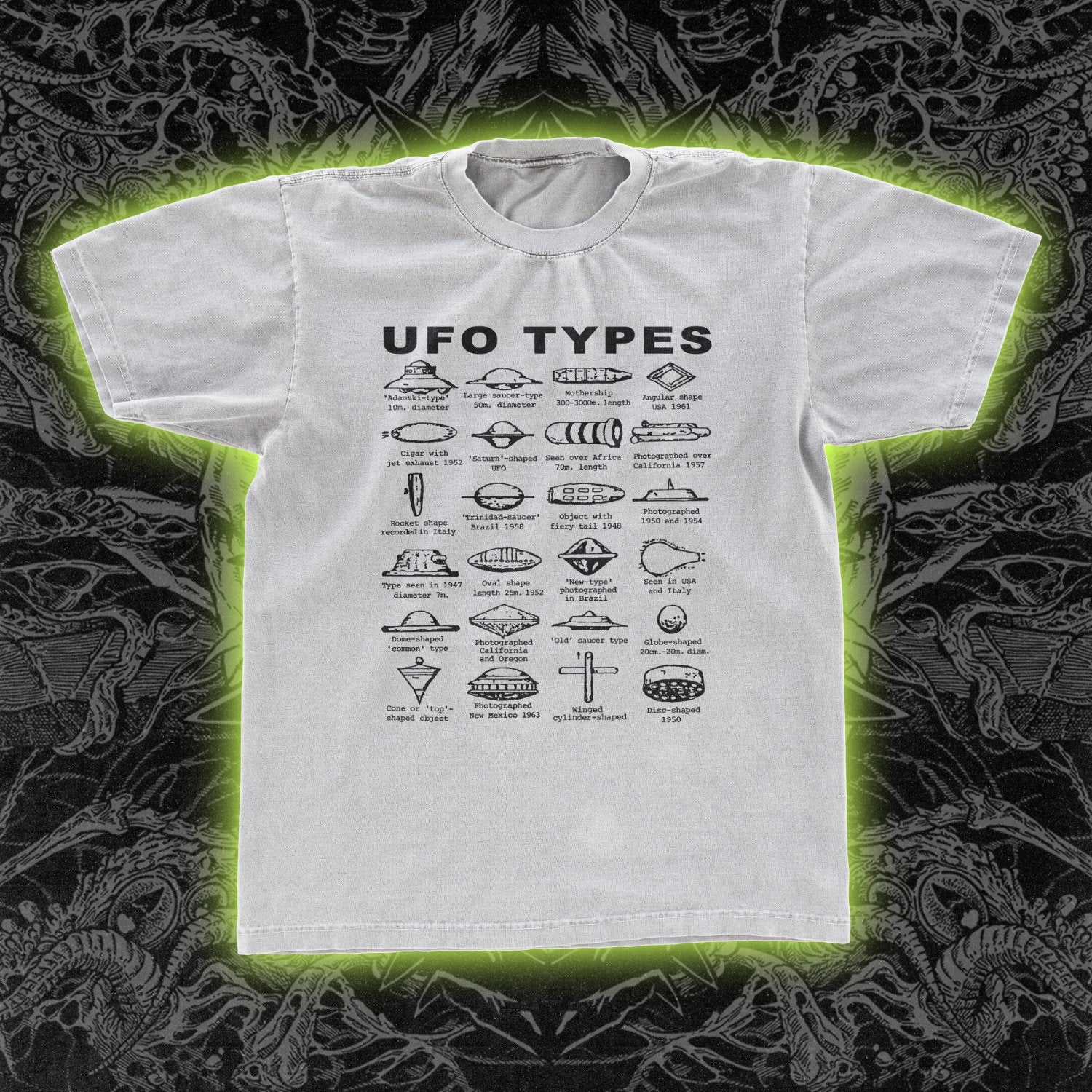 UFO Types Shirt | Occult Clothing